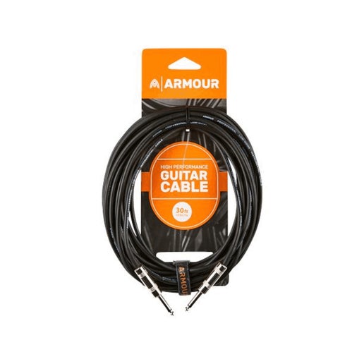 Armour GS30 30Ft Guitar Instrument Cable, Black | Music Works