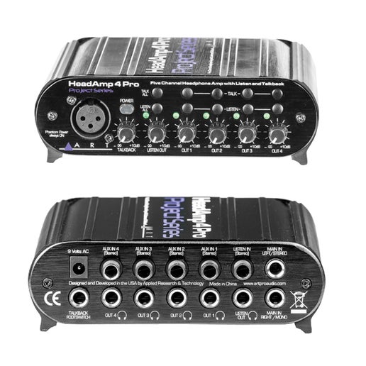 ART HeadAmp4Pro 4 Channel Headphone Amplifier | Music Works