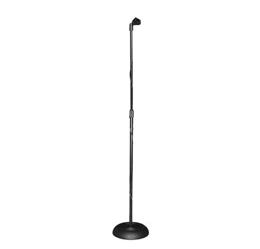 Ashton MSR100 Microphone Stand Straight with Round Base | Music Works