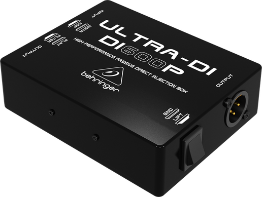 Behringer Di600p, 1 Channel, Passive Microphone/instrument Di Box ...