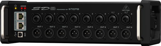 Behringer SD8 8 in 4 out Digital Stage Box with AES/Ultranet Hub ...