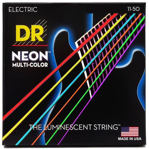 DR Strings NMCE-11 Hi-Def Neon Multi-Color K3 Coated Electric Guitar ...