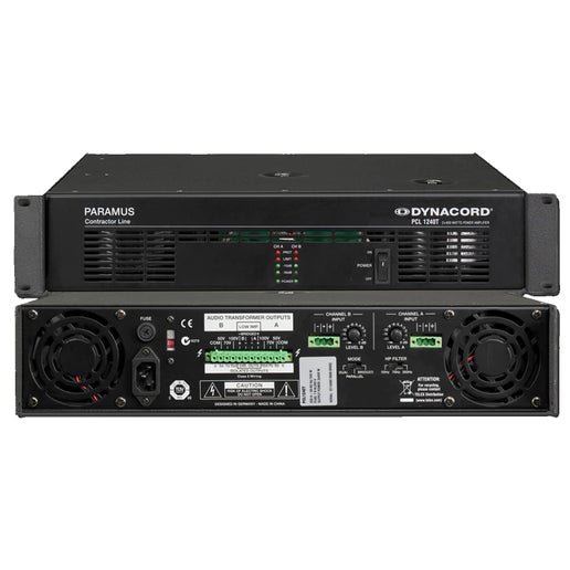 Dynacord PCL-1240T Power Amplifier 2 x 400w | Music Works