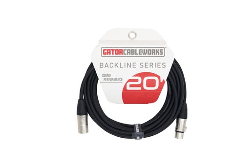 Gator Cableworks GCWB-XLR-20 Backline Series Microphone Cable, XLR ...