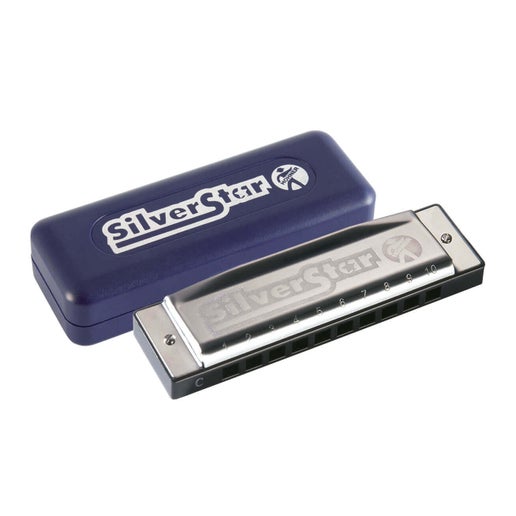 Hohner Diatonic Silver Star Harp Harmonica Key of A 10 Holes 3 Octave ...