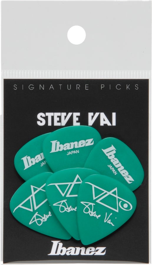 Ibanez B1000SV Steve Vai Signature Guitar Picks 1.0mm 6 Pack - Green ...
