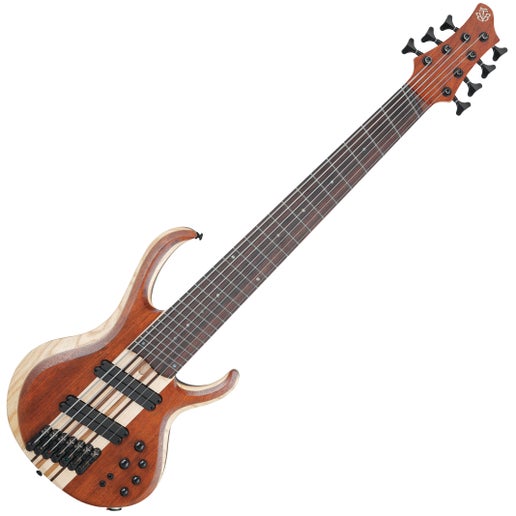 Ibanez BTB7MS Bass Workshop Series 7-String Bass Guitar - Natural Mocha ...