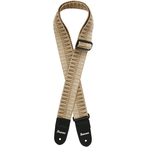 Ibanez GSB50 C4 Braided Guitar Strap - Khaki | Music Works