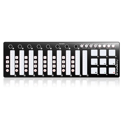 iCon iConPad Portable Touch-Strip and Pad MIDI Controller - Black ...