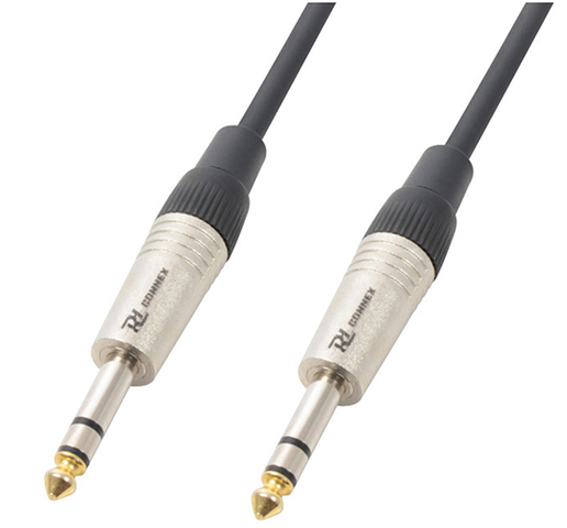 PD Connex 6.3mm TRS Jack to 6.3mm TRS Jack Cable - 3m | Music Works
