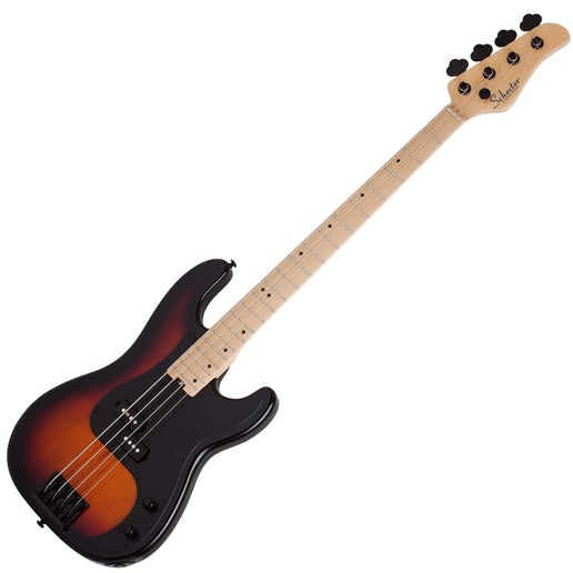 Schecter P-4 4 String Bass Guitar - 3-Tone Sunburst | Music Works