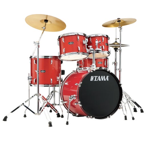 TAMA ST50H6C-CDS Stagestar 5-Piece Drum Kit with 20" Bass Drum, Cymbals ...