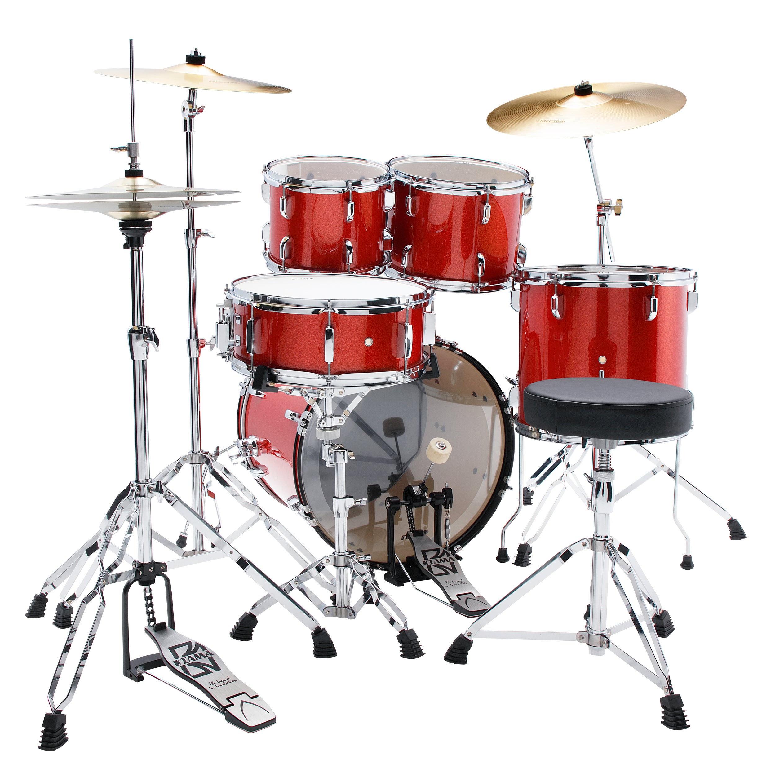 drum kit red