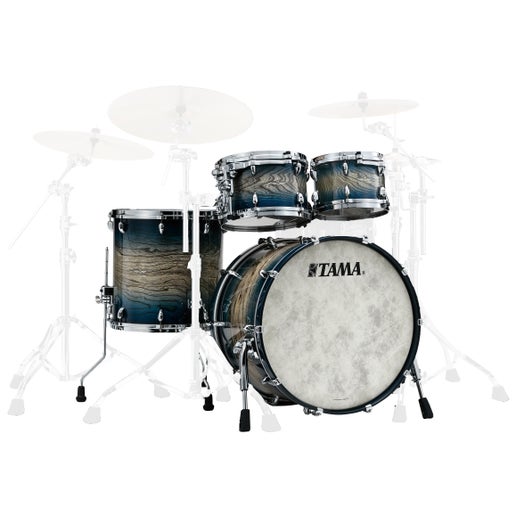 TAMA TW42RZS STAR Walnut 4-Piece Shell Pack with 22" Bass Drum - Indigo Japanese Sen Burst ...