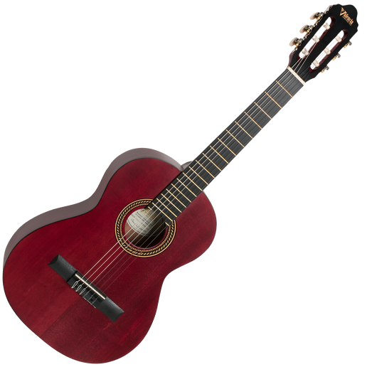 Valencia VC203 3/4 Size Classical Guitar - Transparent Wine Red | Music ...