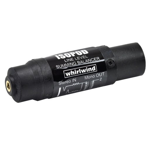 Whirlwind ISOPOD Interface, 3.5mm TRS Stereo to XLR | Music Works